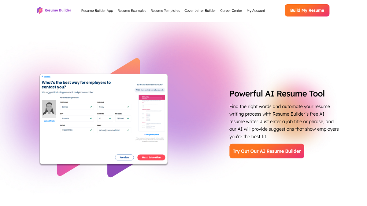 ResumeBuilder.com Review: AI-Powered Resume Creation Tool