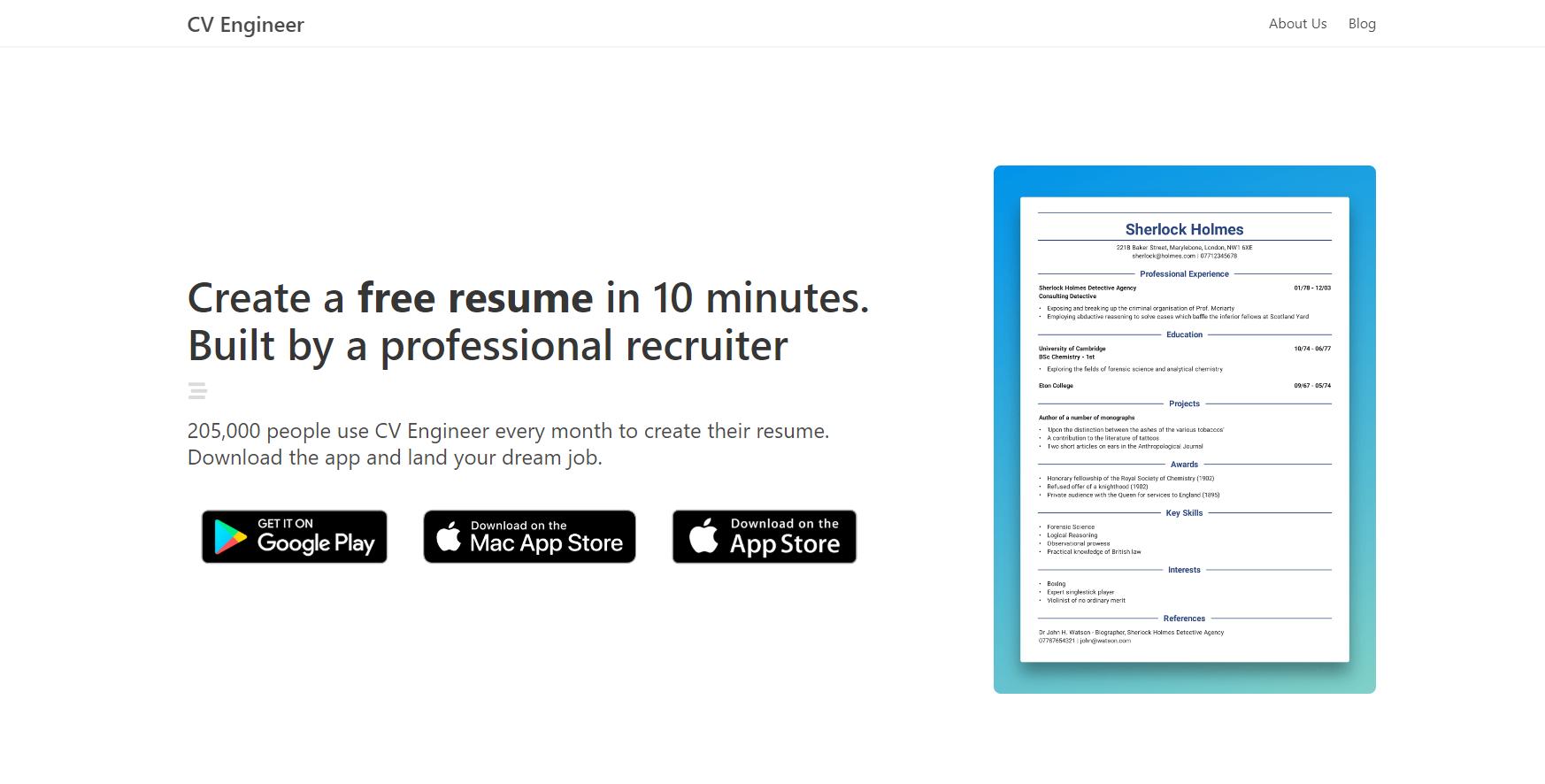 Resume Builder - CV Engineer: Reseñas, Características, Precios, Guías ...