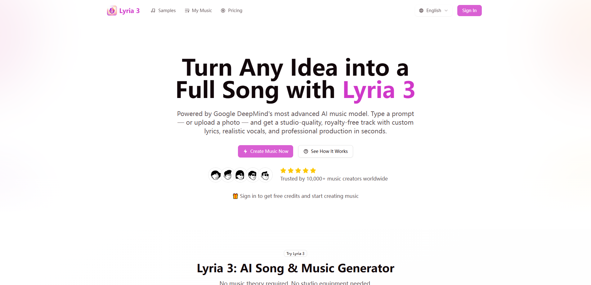 Lyria 3 Pro - AI Song & Music Generator: İncelemeler, Özellikler ...