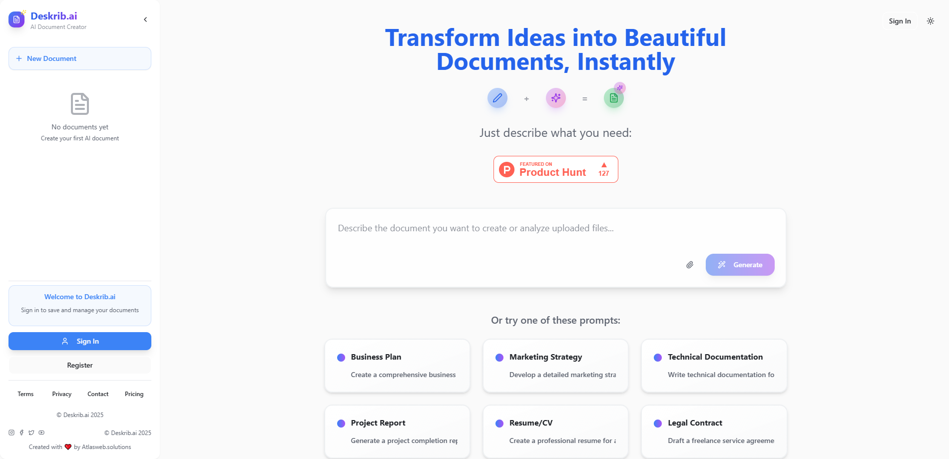 Deskrib.Ai: Reseñas, Características, Precios, Guías y Alternativas