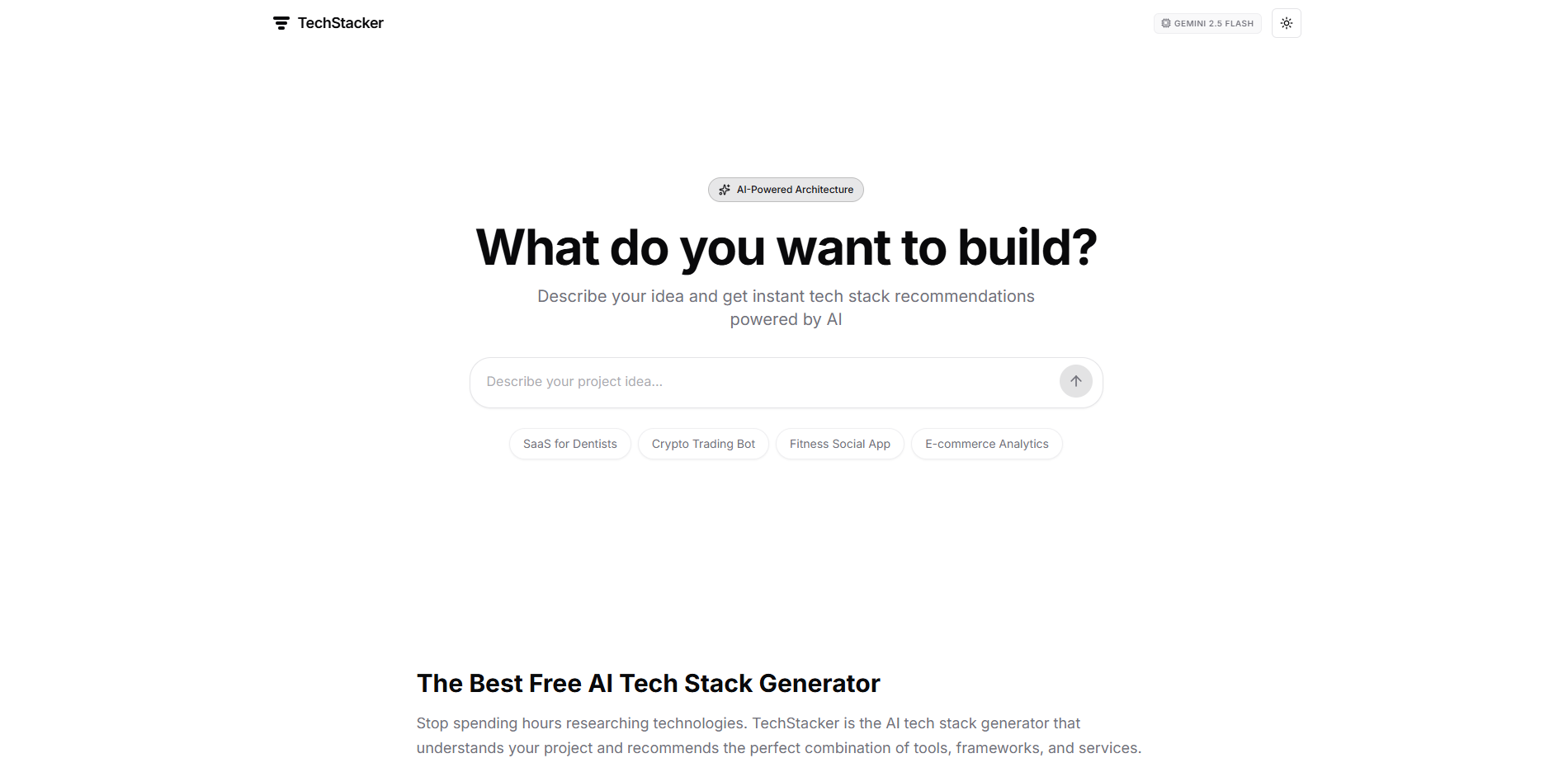 TechStacker – AI Tech Stack Generator: Reviews, Features, Pricing ...