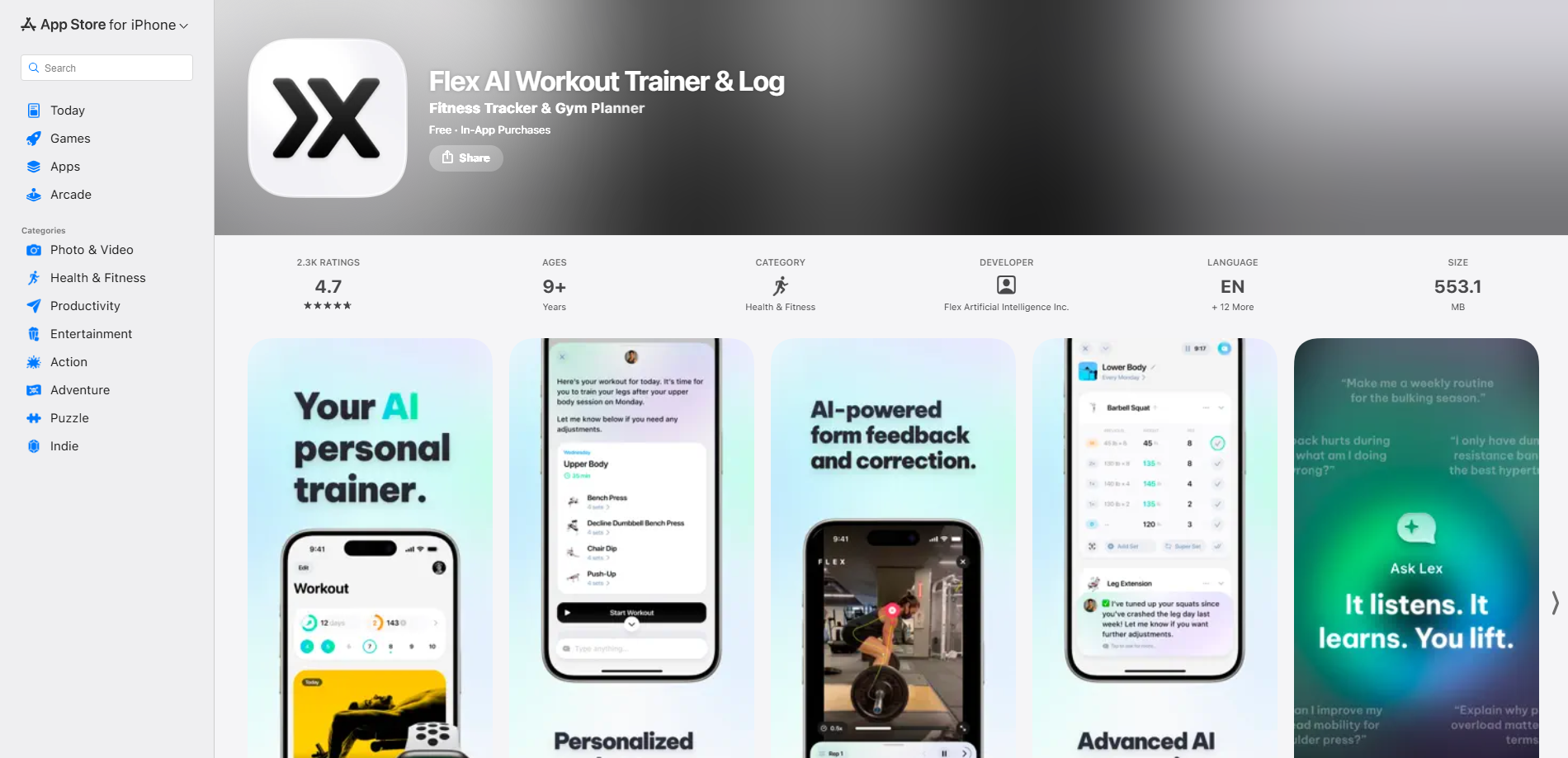 Flex AI: Your AI Personal Trainer: Reviews, Features, Pricing, Guides ...