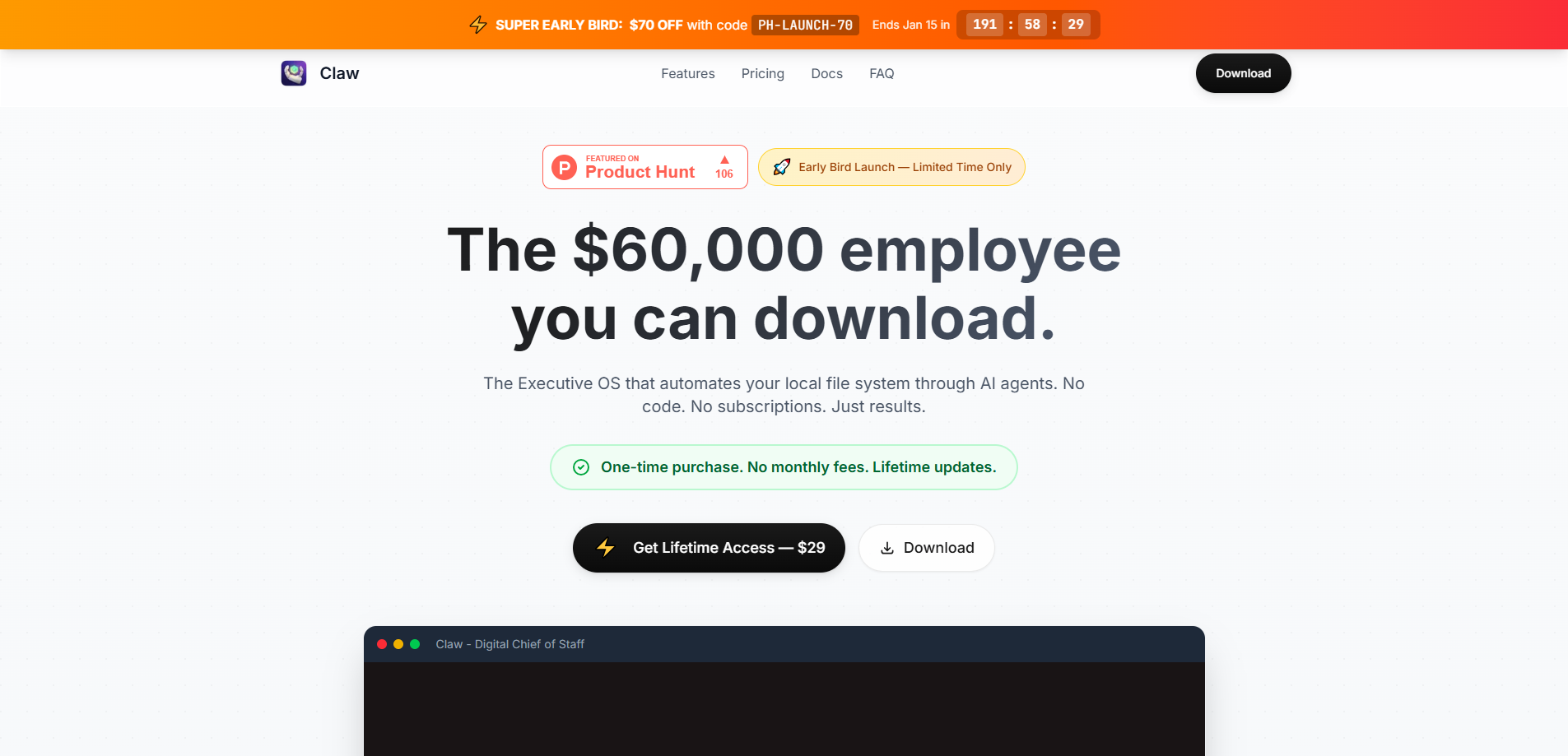 Claw Executive OS : Avis, Fonctionnalités, Tarifs, Guides et Alternatives
