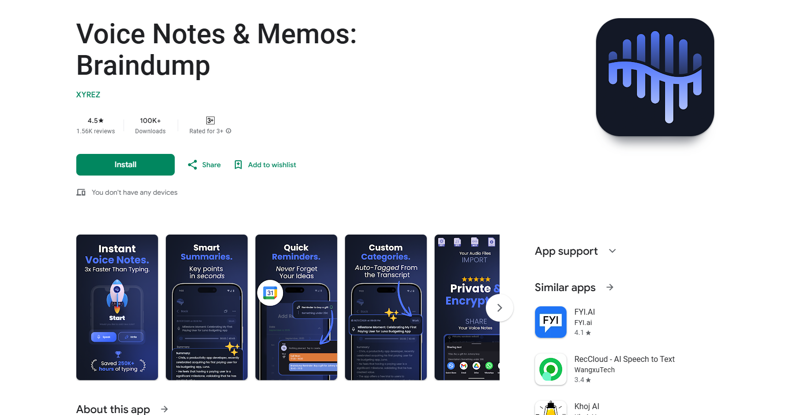 Voice Notes & Memos: Braindump: Reviews, Features, Pricing, Guides, and ...