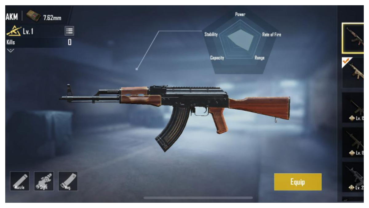 How to Use AKM - PUBG MOBILE