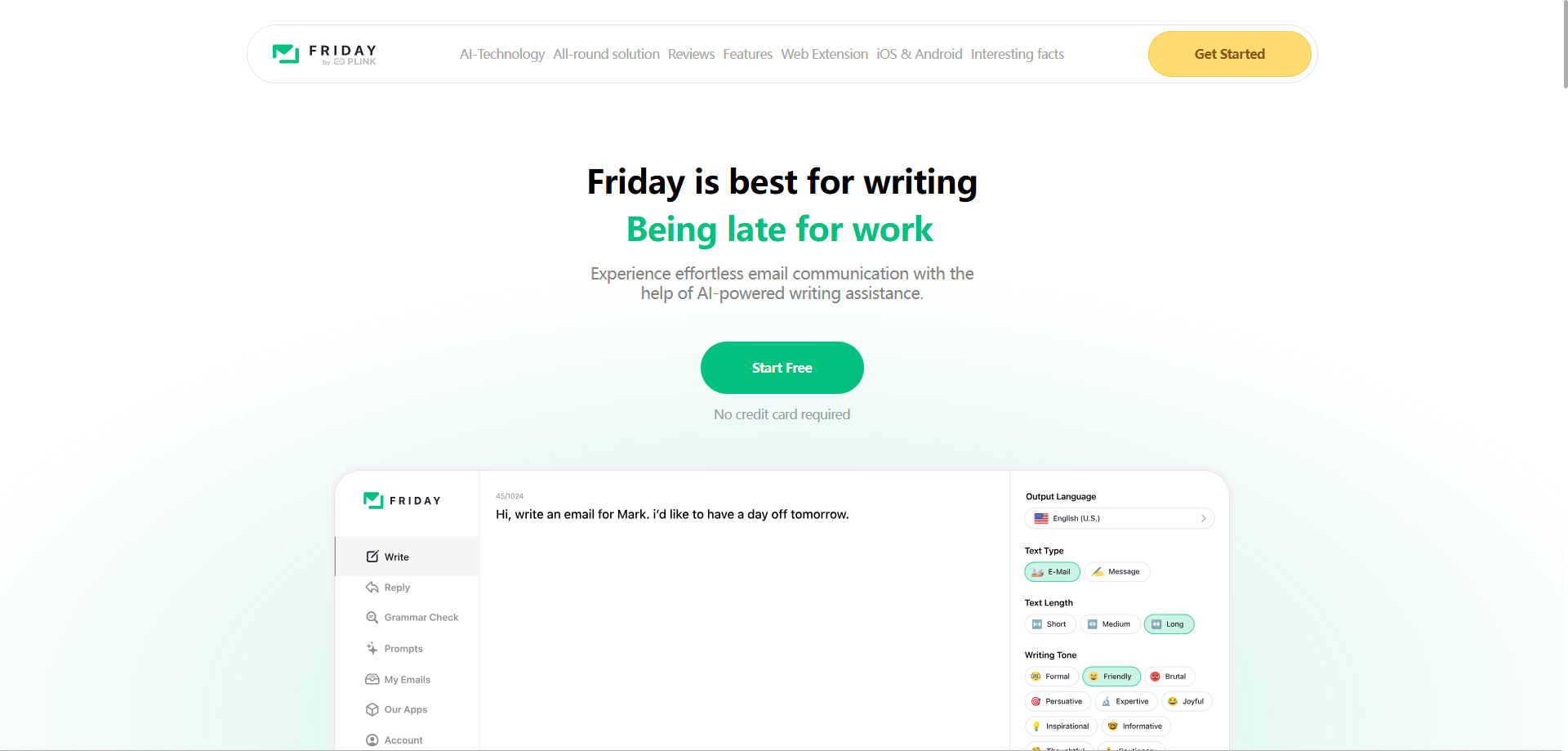 Friday: AI E-mail Assistant: Reseñas, Características, Precios, Guías y ...