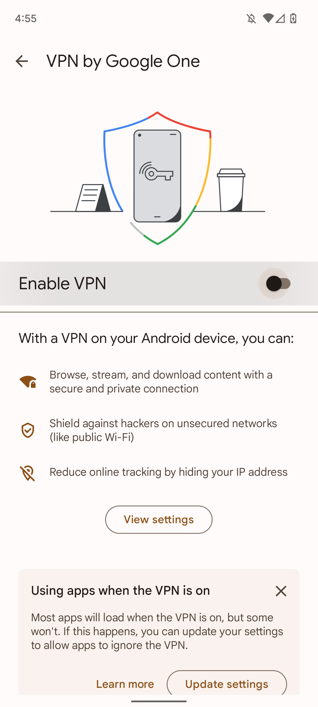 Como configurar a VPN do Google One