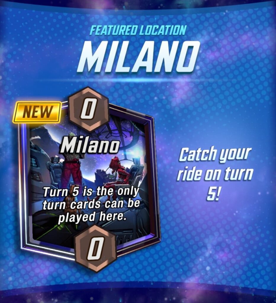 Milano Joins Marvel Snap Featured Locations in Latest Update