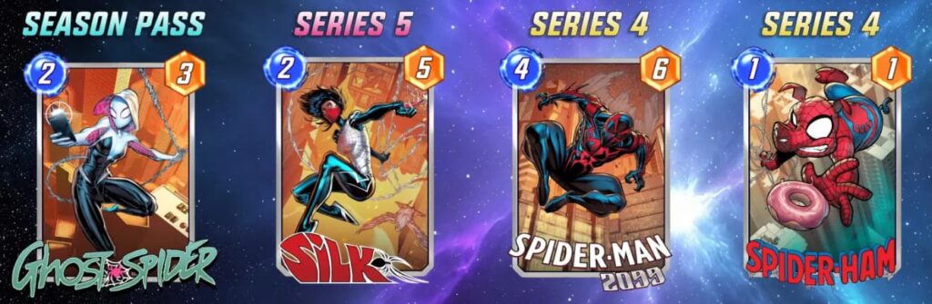Marvel Snap Spider-Versus Season Reveals New Series Cards