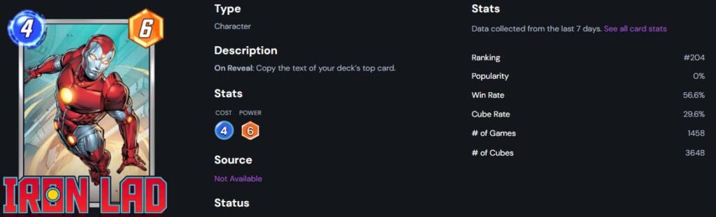 Marvel Snap Adds New Character Iron Lad in Its Latest Update