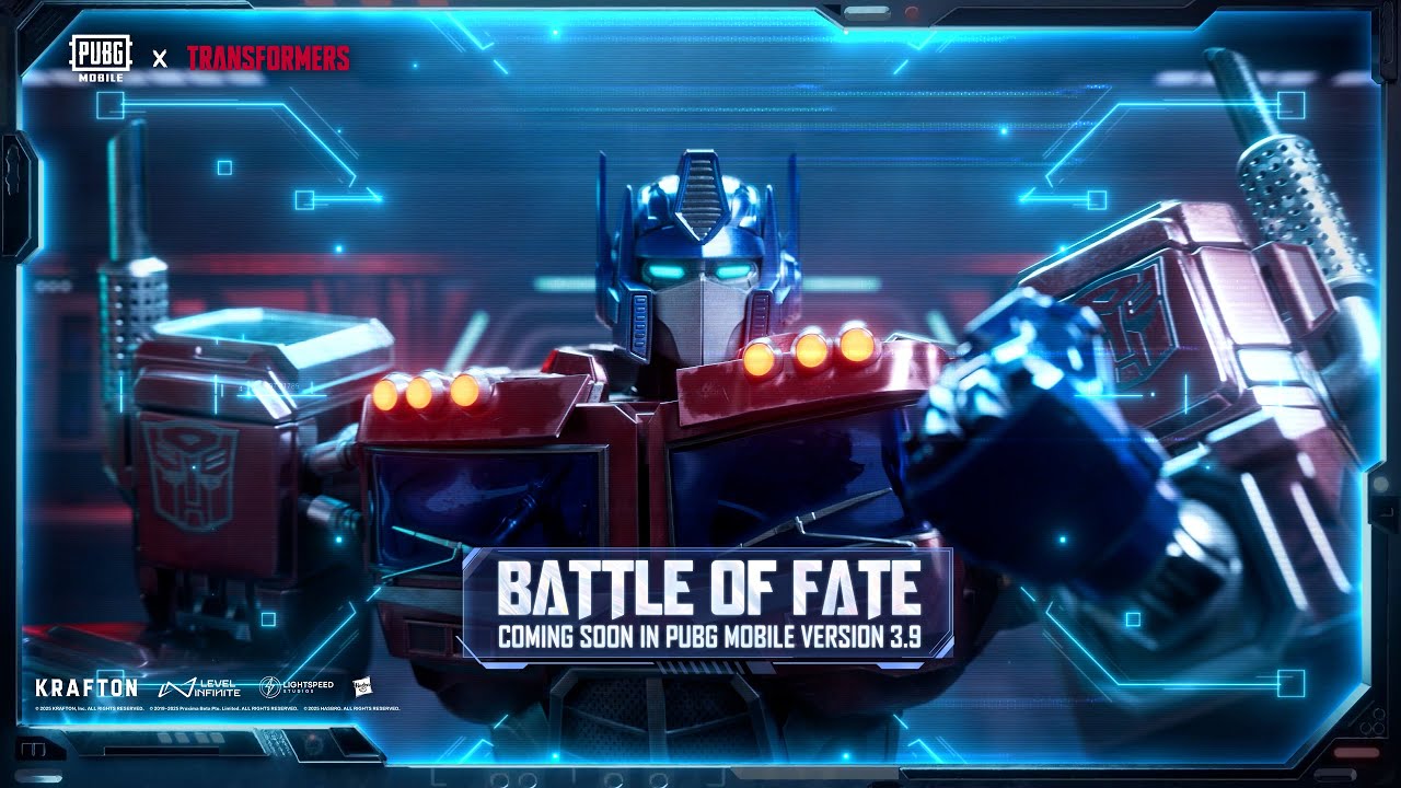 PUBG Mobile x Transformers Collaboration Launches July 8, 2025