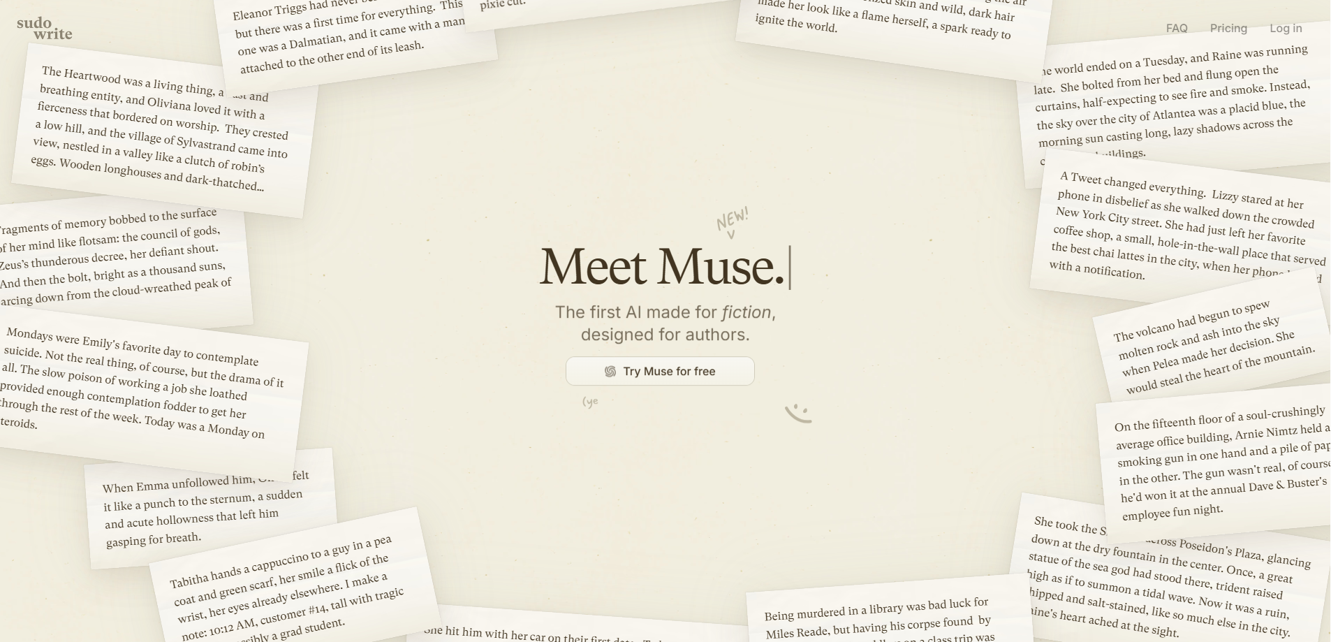 Muse by Sudowrite：评论、功能、价格、指南和替代方案