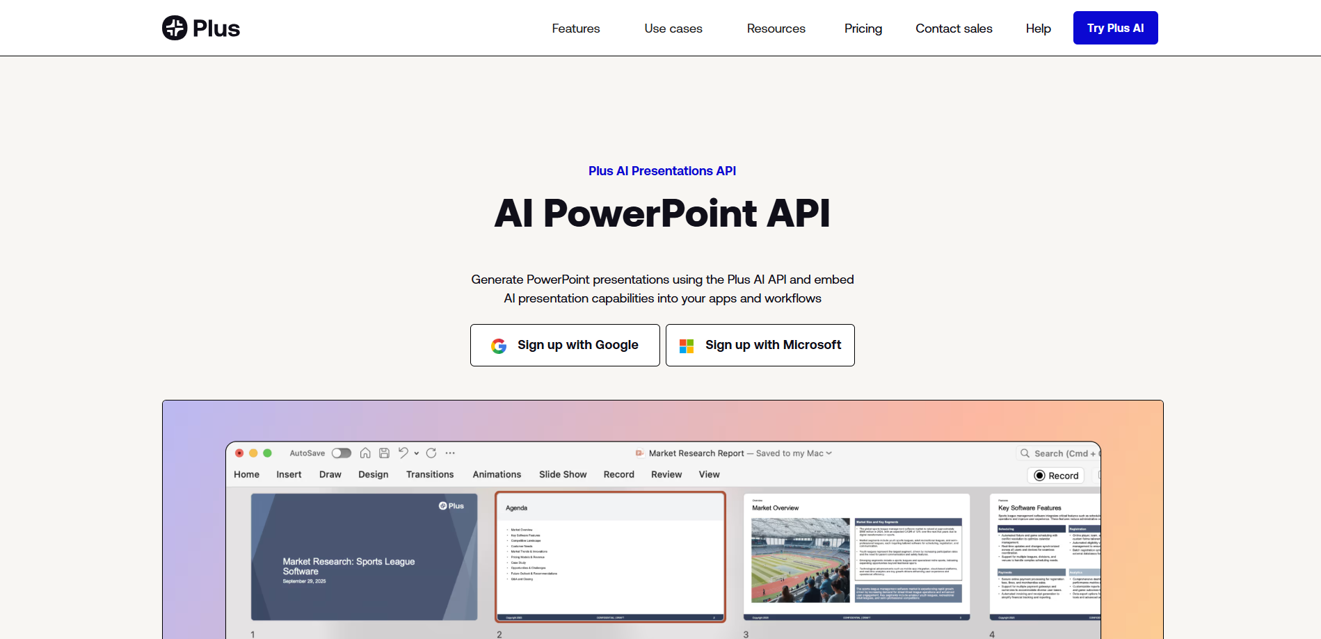 Plus AI Presentations API: 리뷰, 기능, 가격, 가이드 및 대안