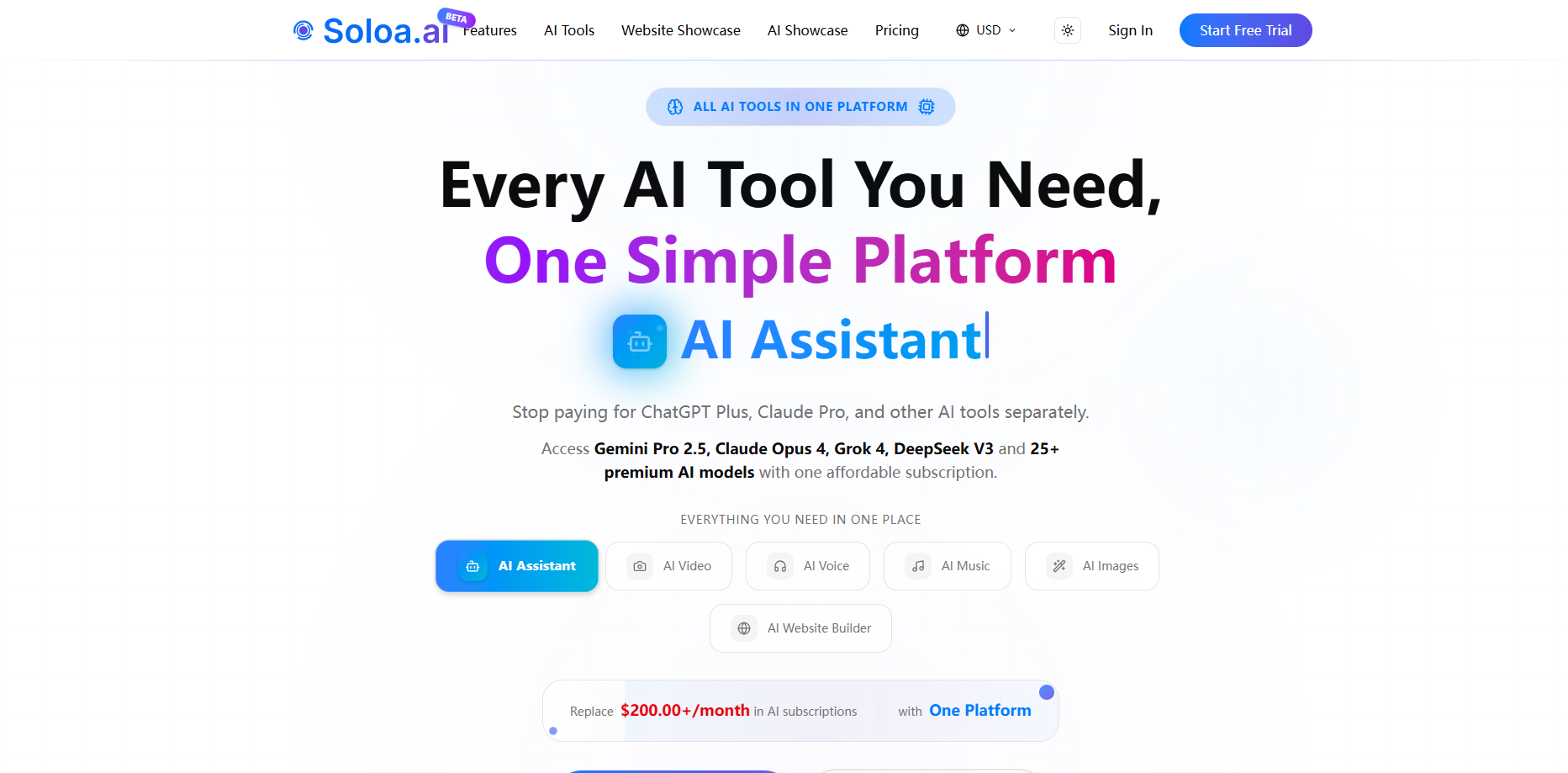 Soloa: All-in-One AI Studio (25+ Tools): Reviews, Features, Pricing ...