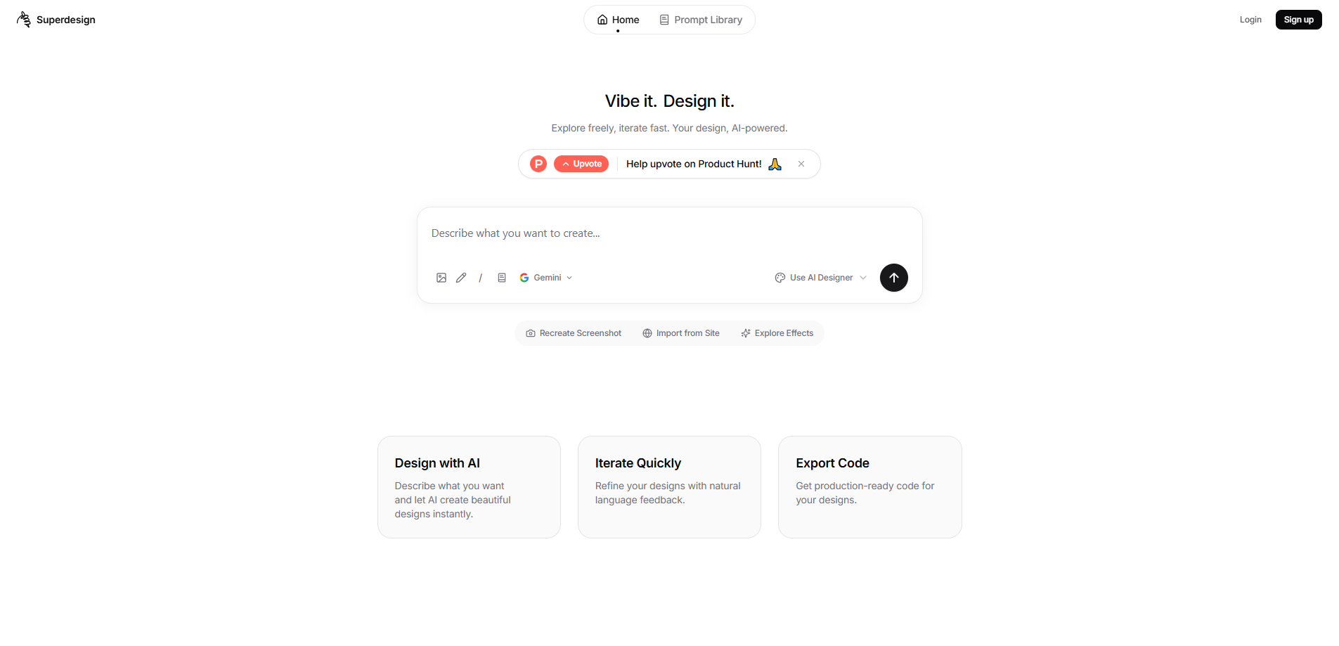 Superdesign Prompt Library: Reviews, Features, Pricing, Guides, and ...
