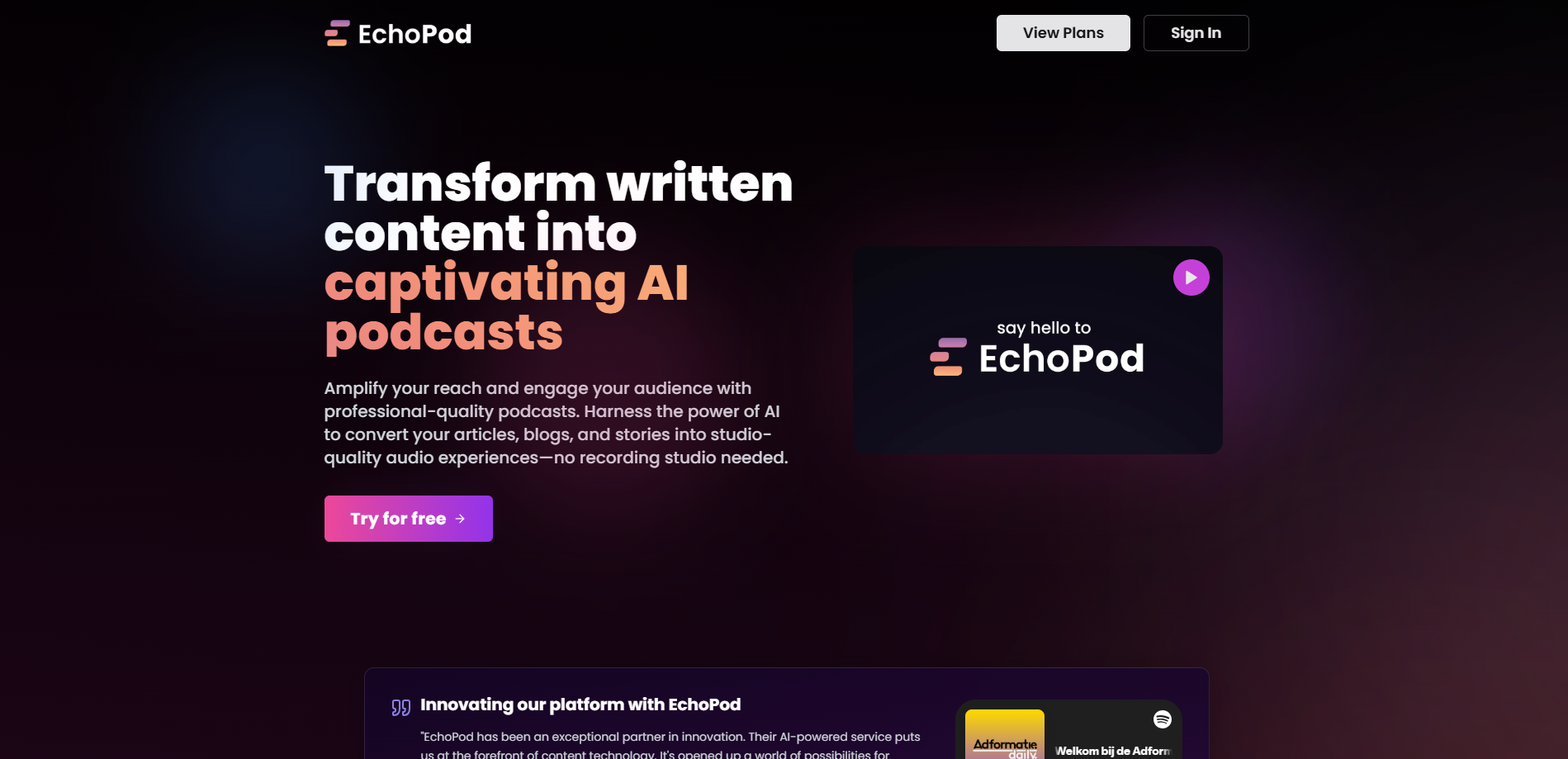 EchoPod：评论、功能、价格、指南和替代方案