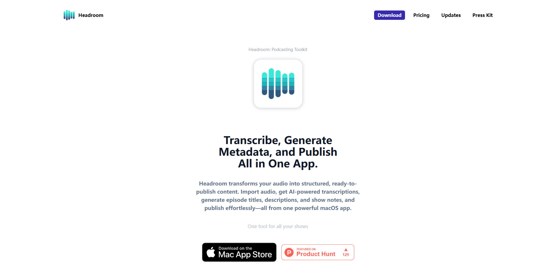 Headroom: Podcasting Toolkit: Reviews, Features, Pricing, Guides, and ...