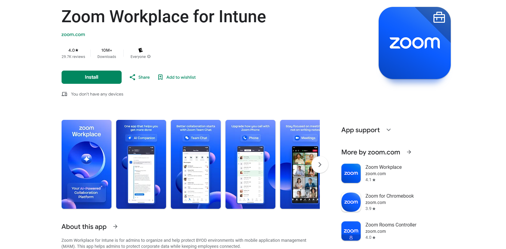 Zoom Workplace for Intune: Reviews, Features, Pricing, Guides, and ...