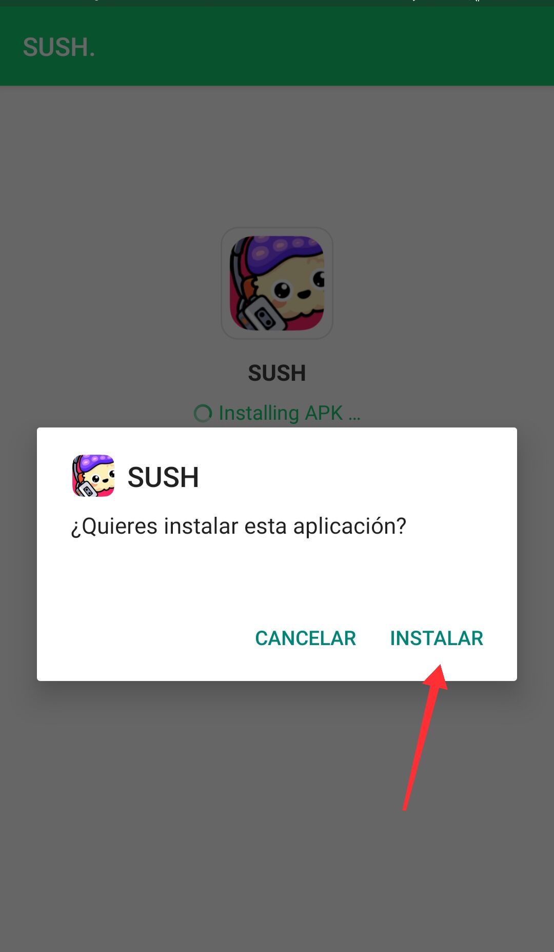 Cómo descargar SUSH en Android