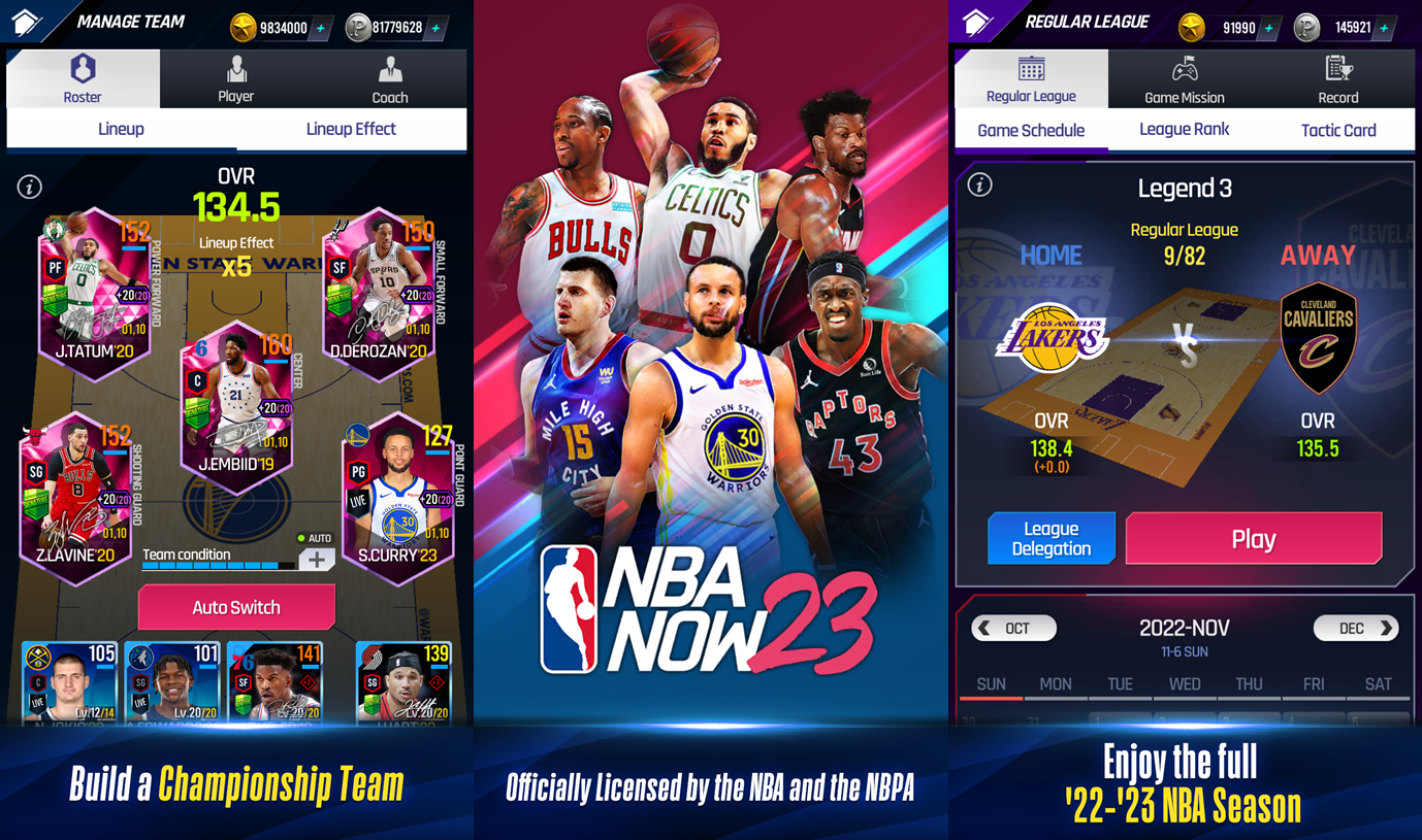 Com2uS Released A New Season of NBA Now 23 On October 17