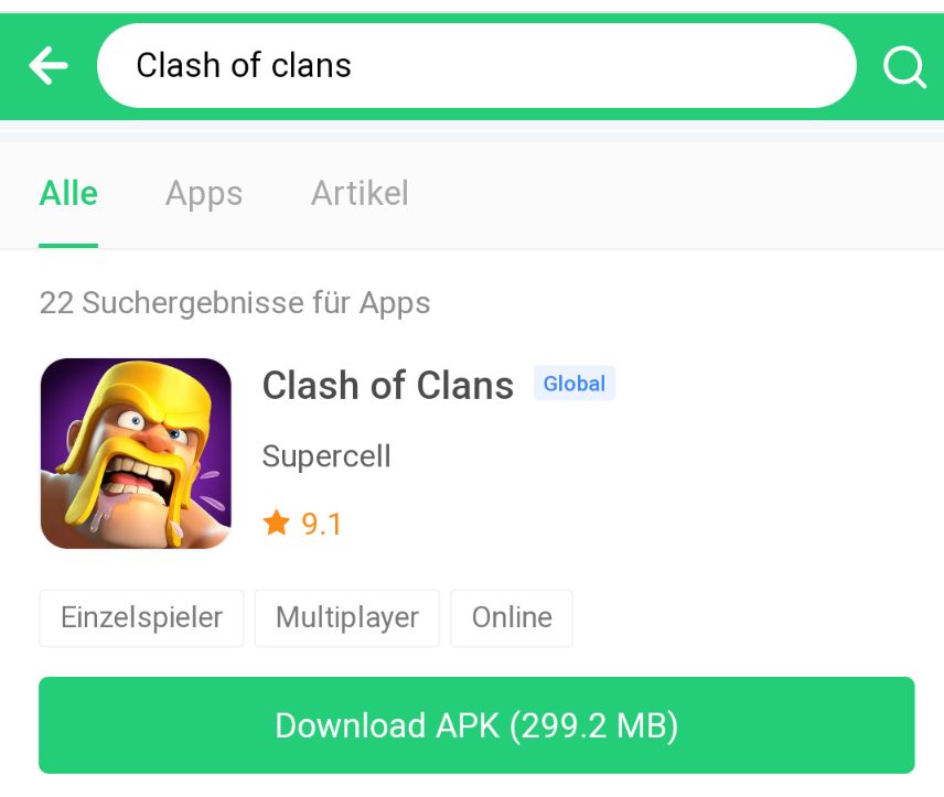 Download die neueste Version von Clash of Clans APK für Android 2025