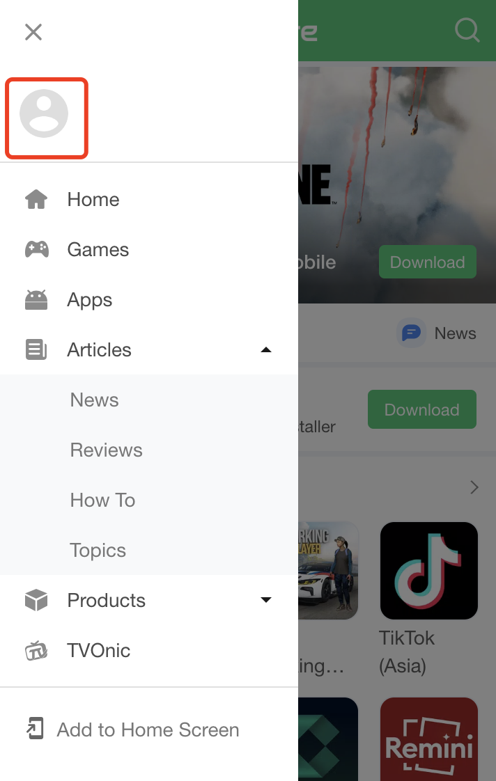 How to Sign Up on APKPure