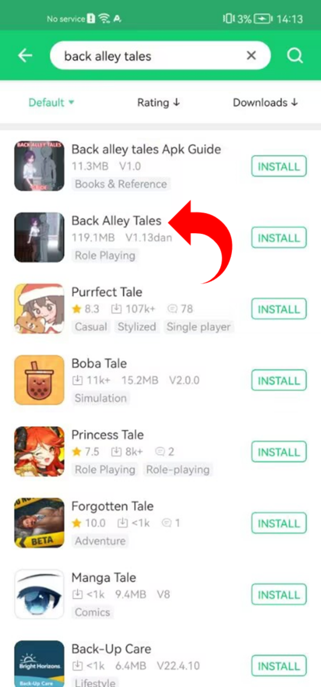 How to Download Back Alley Tales on Android