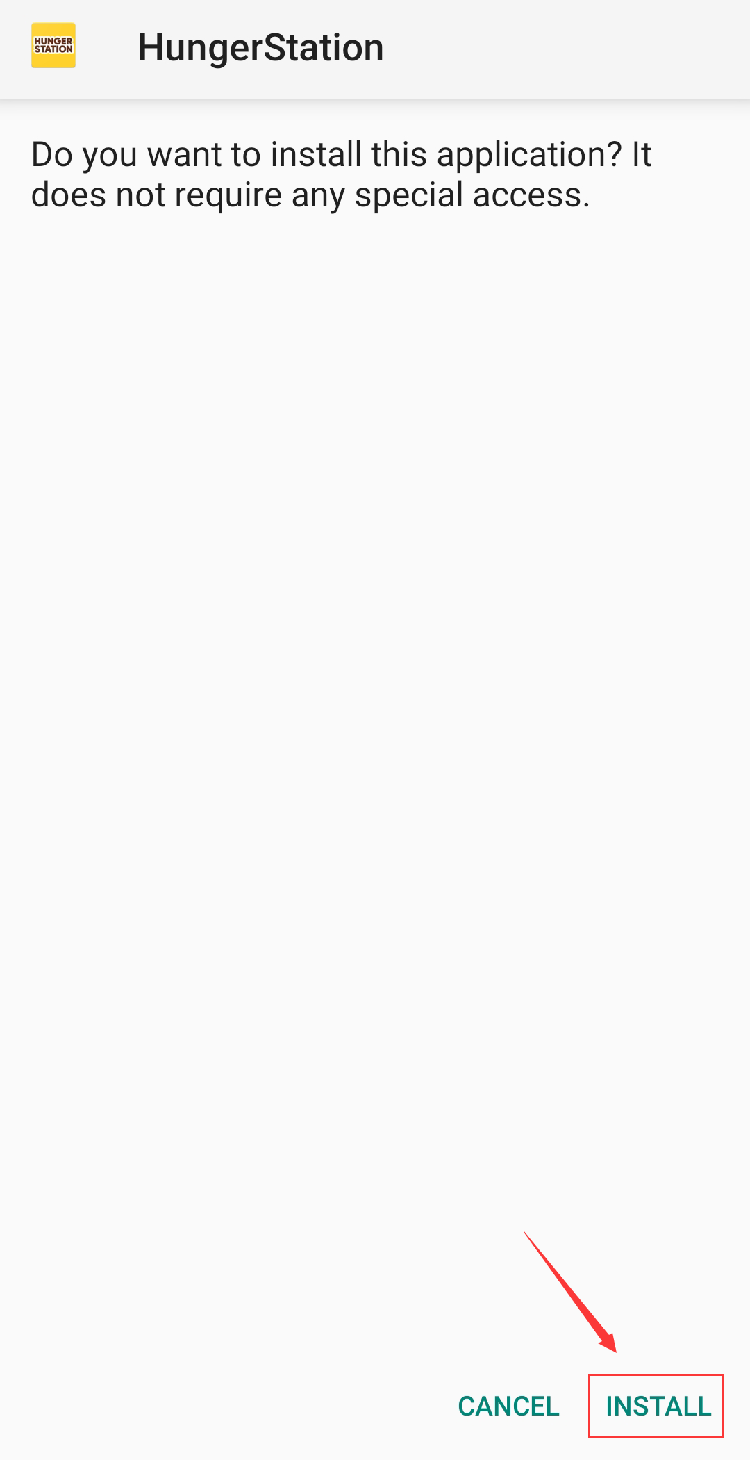 How to download Hungerstation on mobile