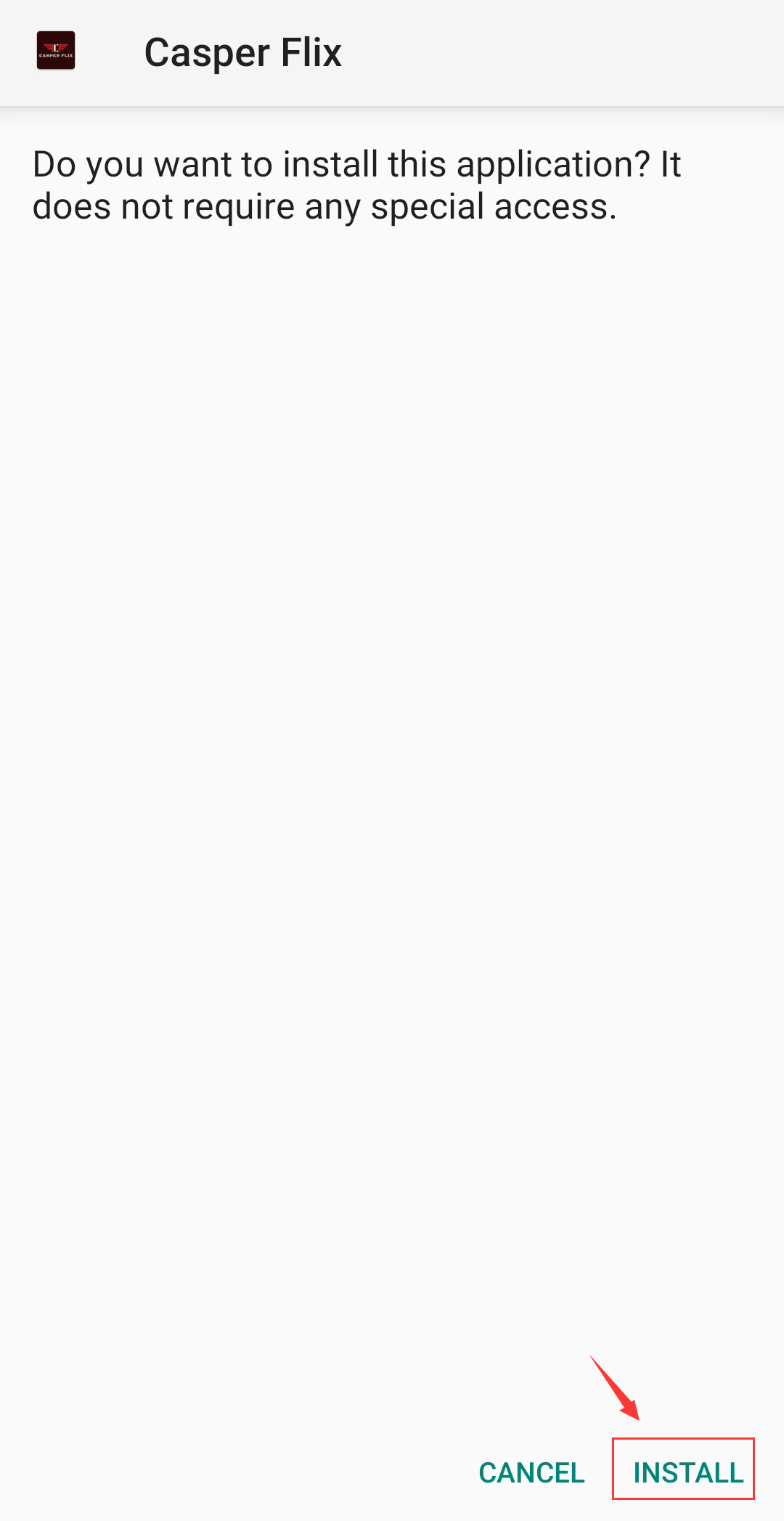 How to Download Casper flix on Android