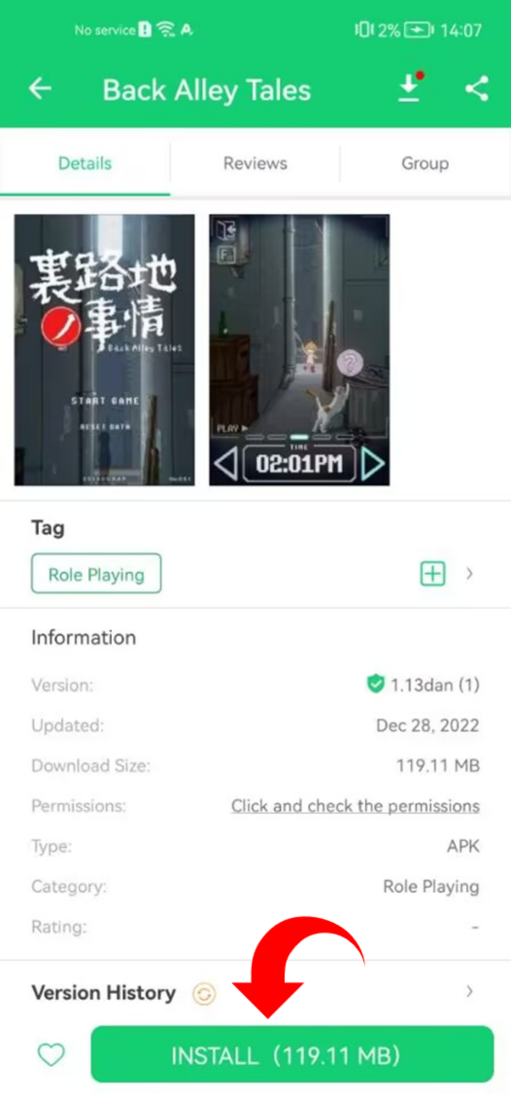 How to Download Back Alley Tales on Android