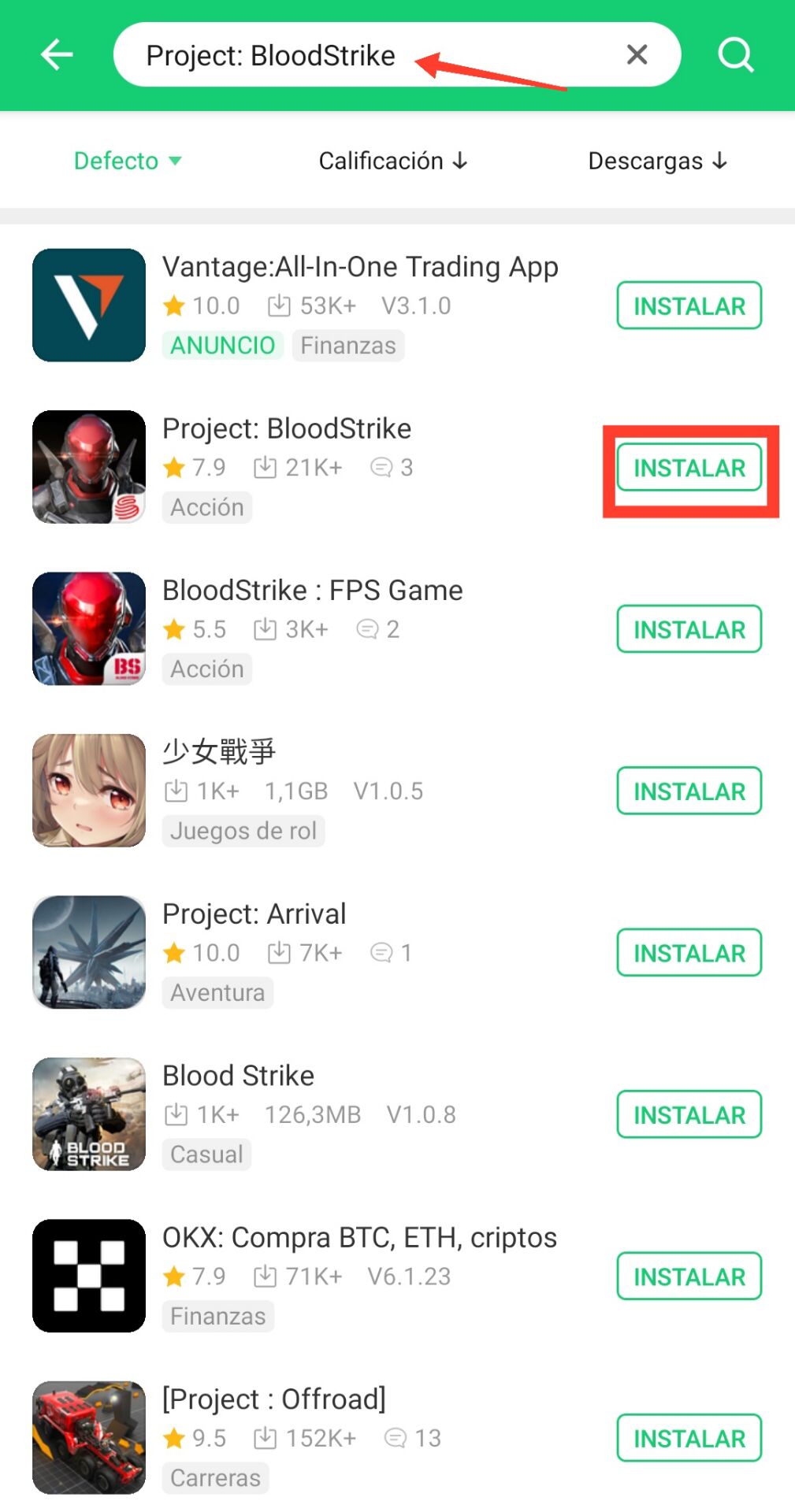 Cómo descargar Project: BloodStrike en Android