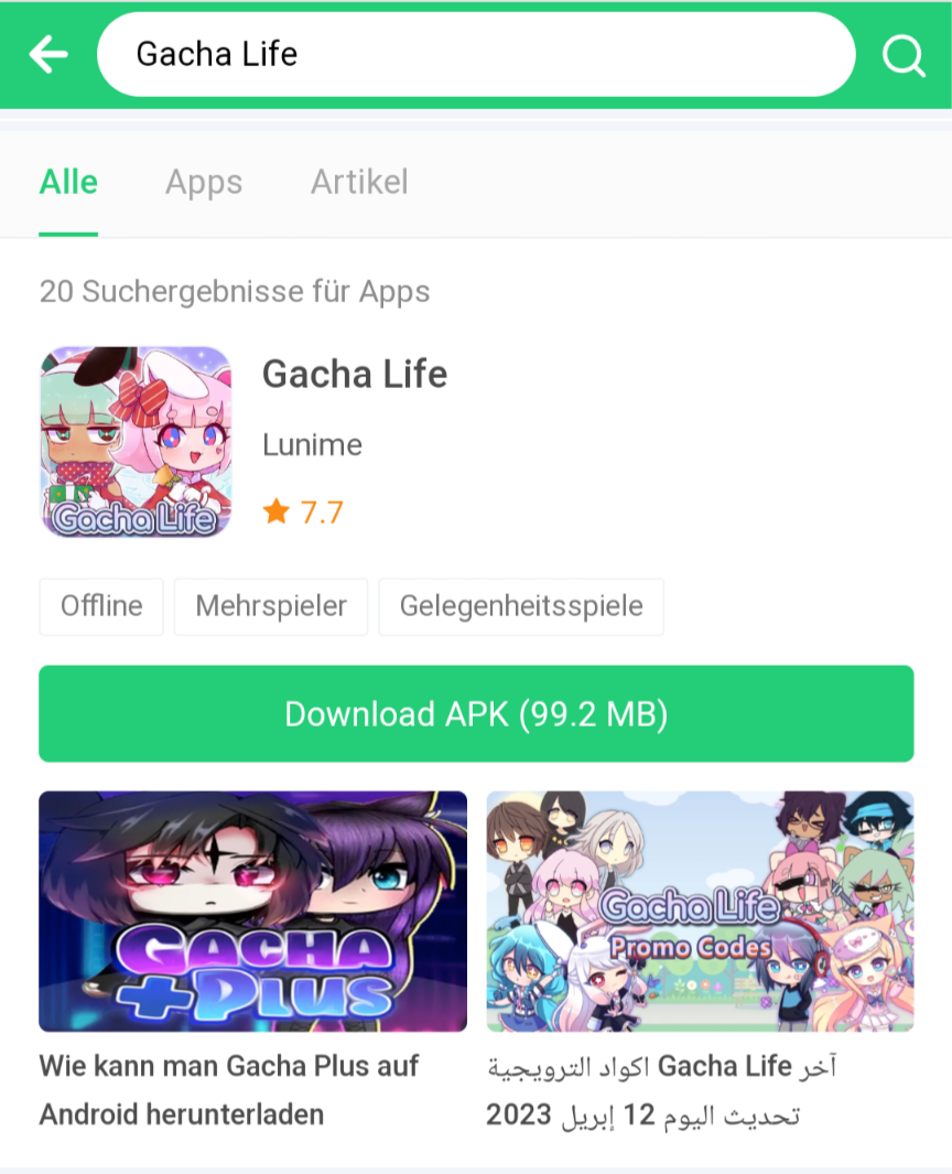 Wie kann man Gacha Life auf Android herunterladen