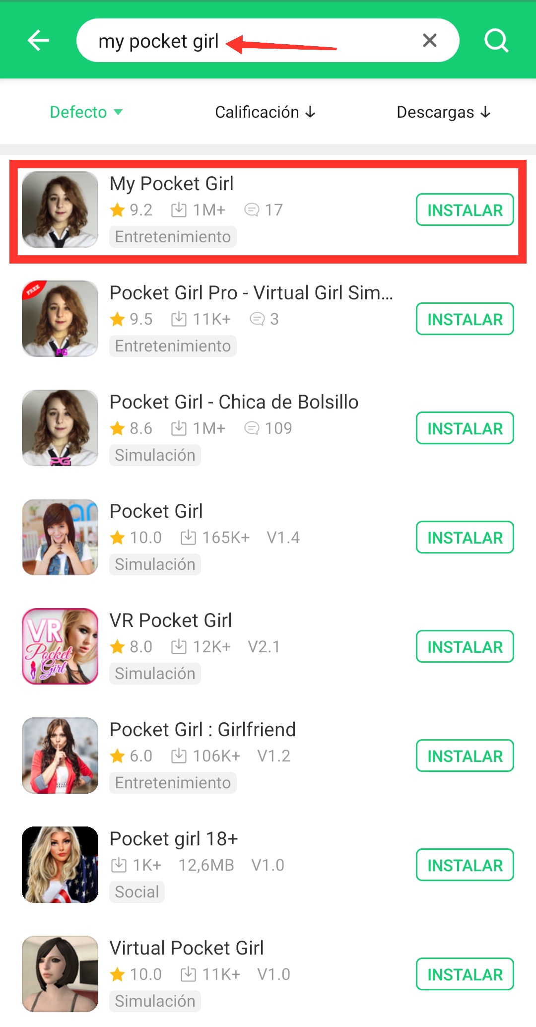 Cómo descargar My Pocket Girl en Android