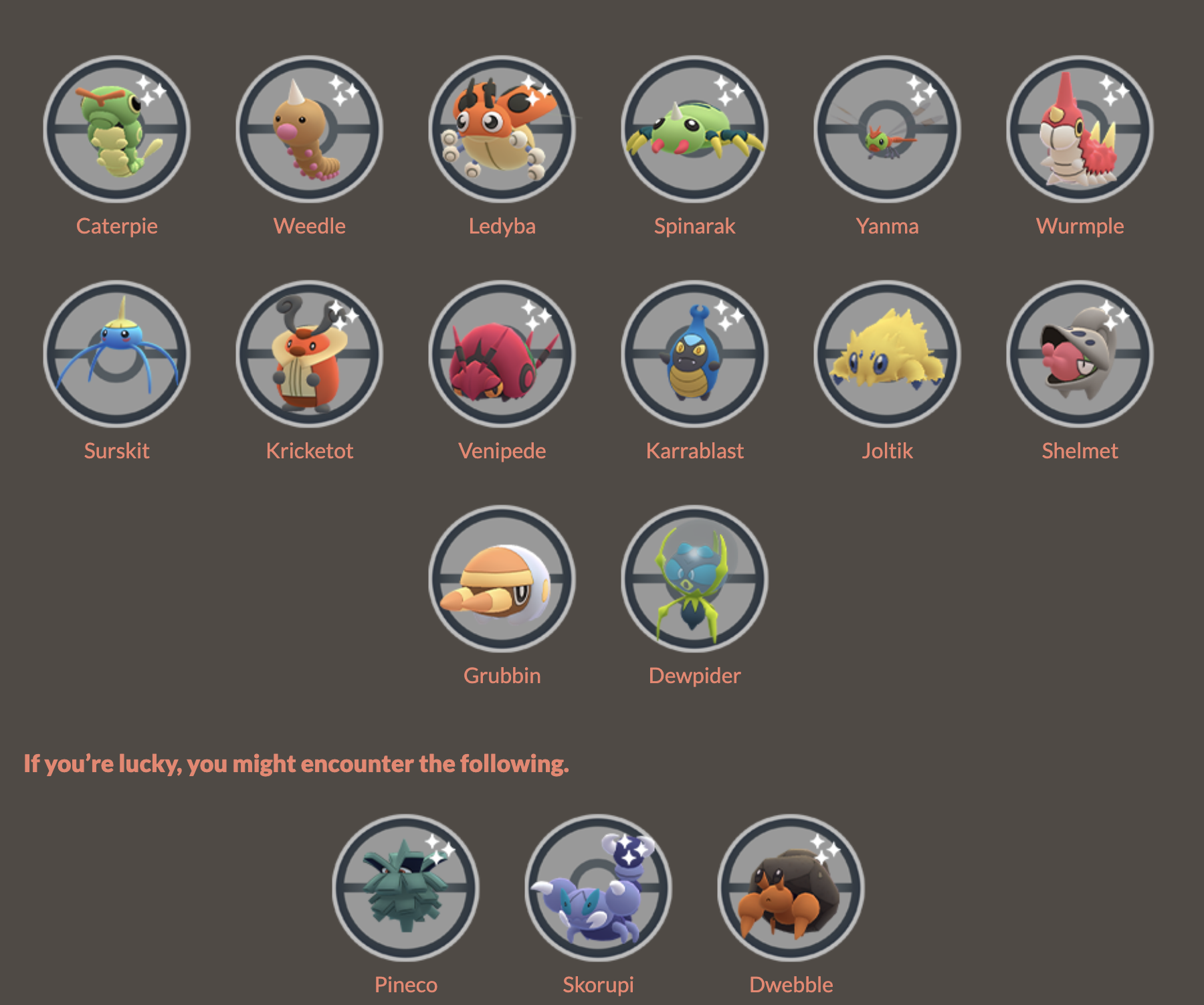 Pokémon GO: The Bug Out Event is Back!