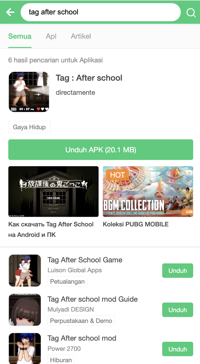 Cara download Tag After School di Android dan PC
