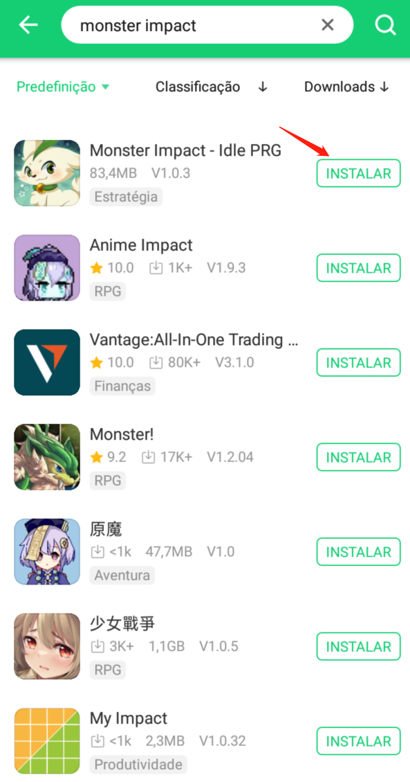 Como baixar Monster Impact no Android