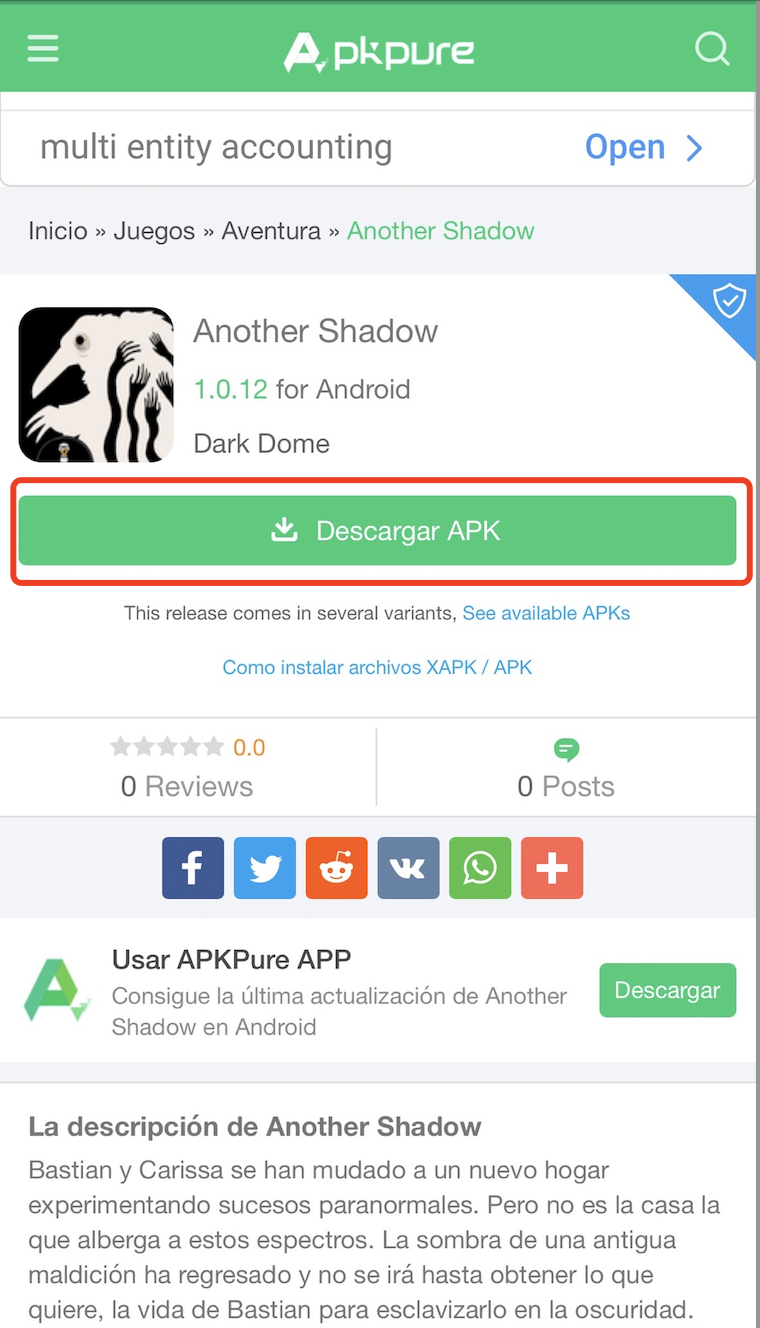 Cómo descargar y jugar a Another Shadow