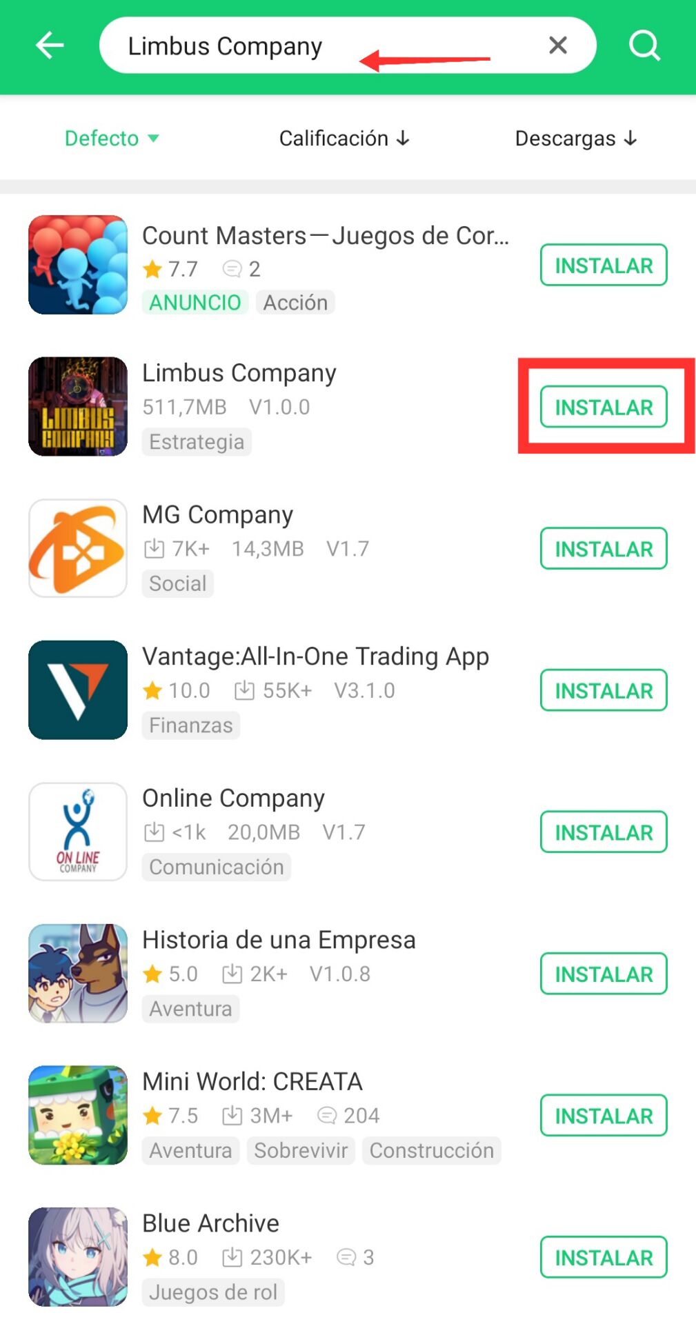 Cómo descargar Limbus Company en Android