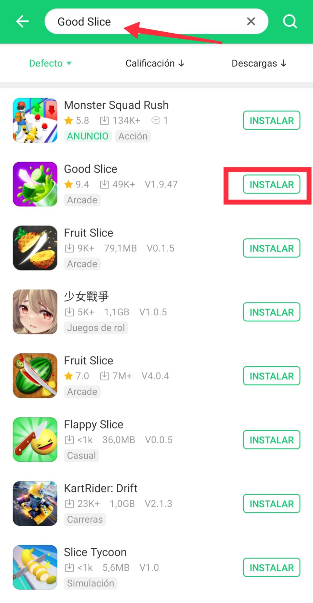 Cómo descargar Good Slice en Android