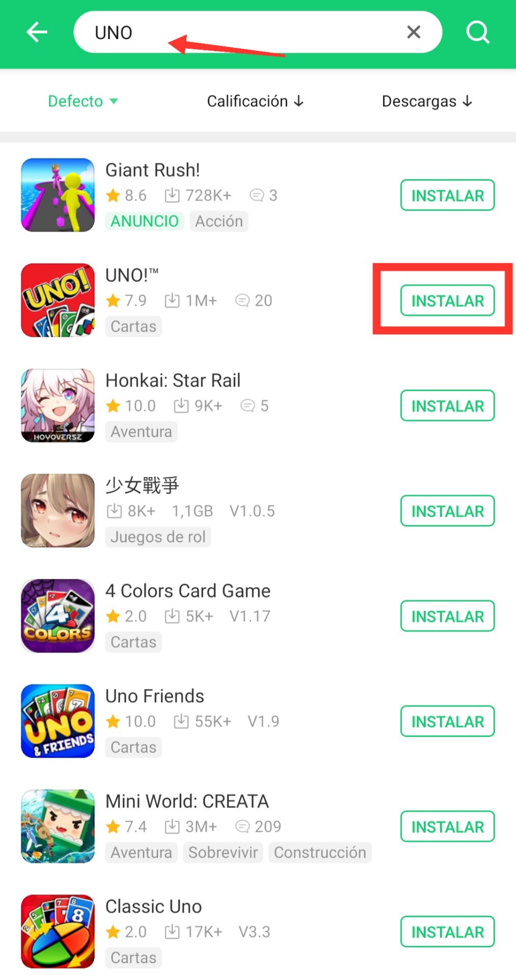 Cómo descargar UNO!™ en Android