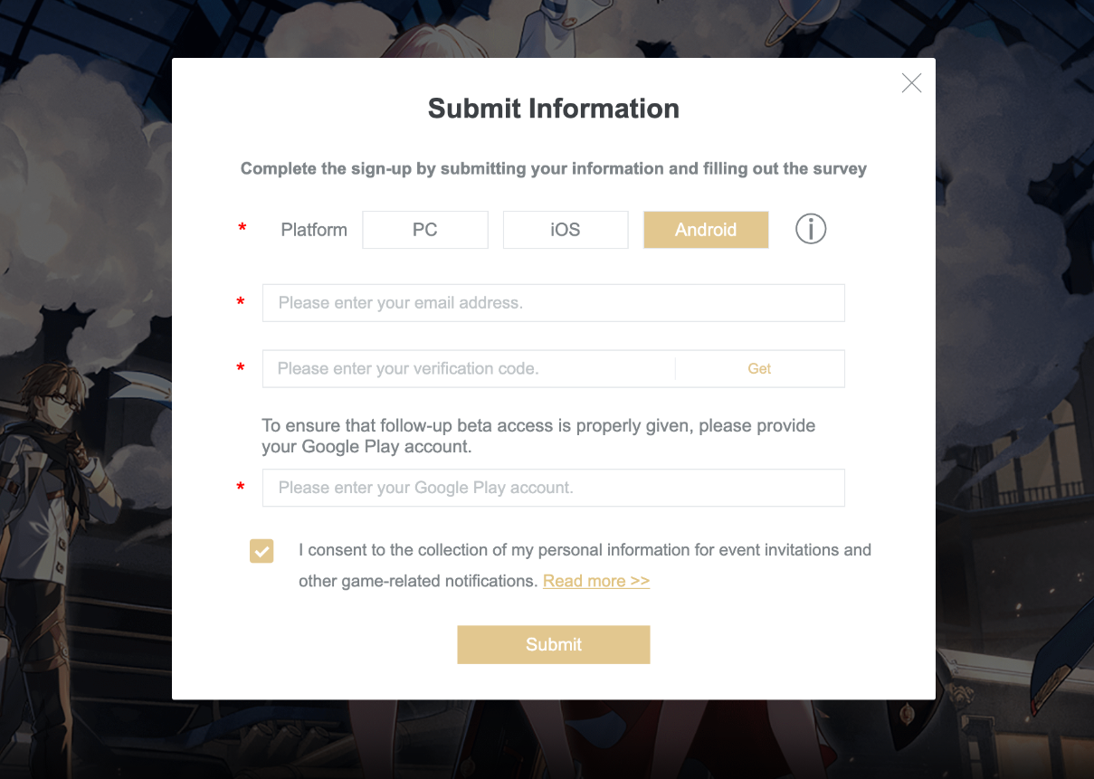 Cách đăng ký Honkai: Star Rail Beta