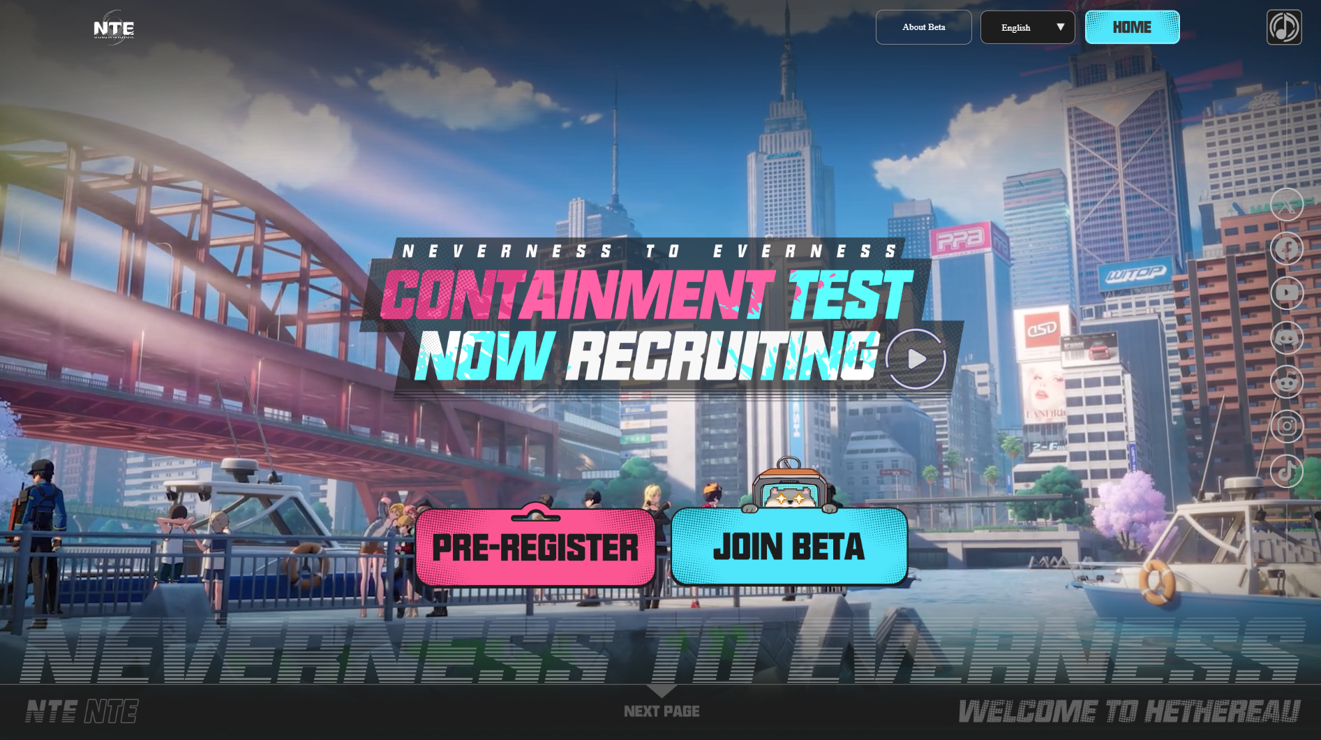 NTE Closed Beta Test Sign-Up Begins!