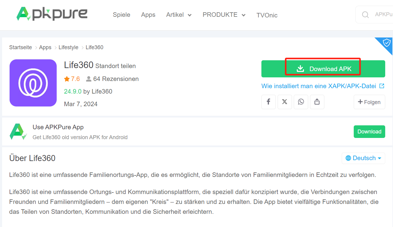 Einfache Schritte zum Herunterladen von Life360 auf Ihr Android-Gerät