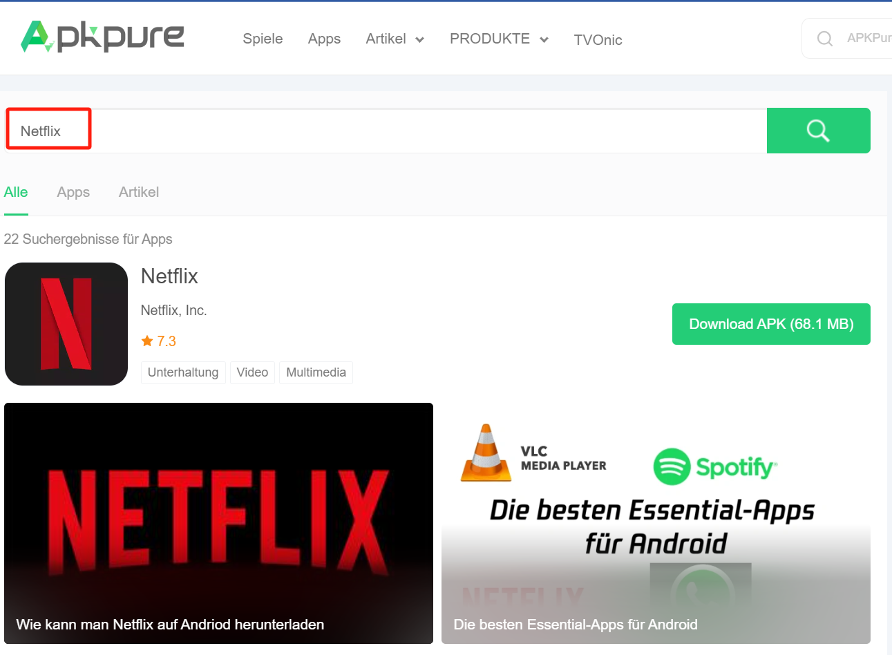 Wie ist der Download einer älteren Version von Netflix auf ein Android ...
