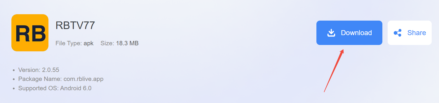 Cómo descargar RBTV77 APK 2.0.55 última versión para Android 2024