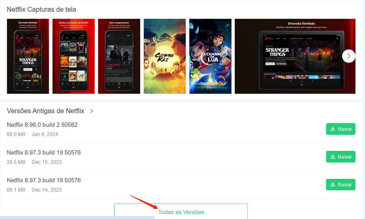 Como baixar versões antigas do Netflix para Android