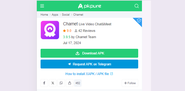 Google Removed Chamet from Play Store