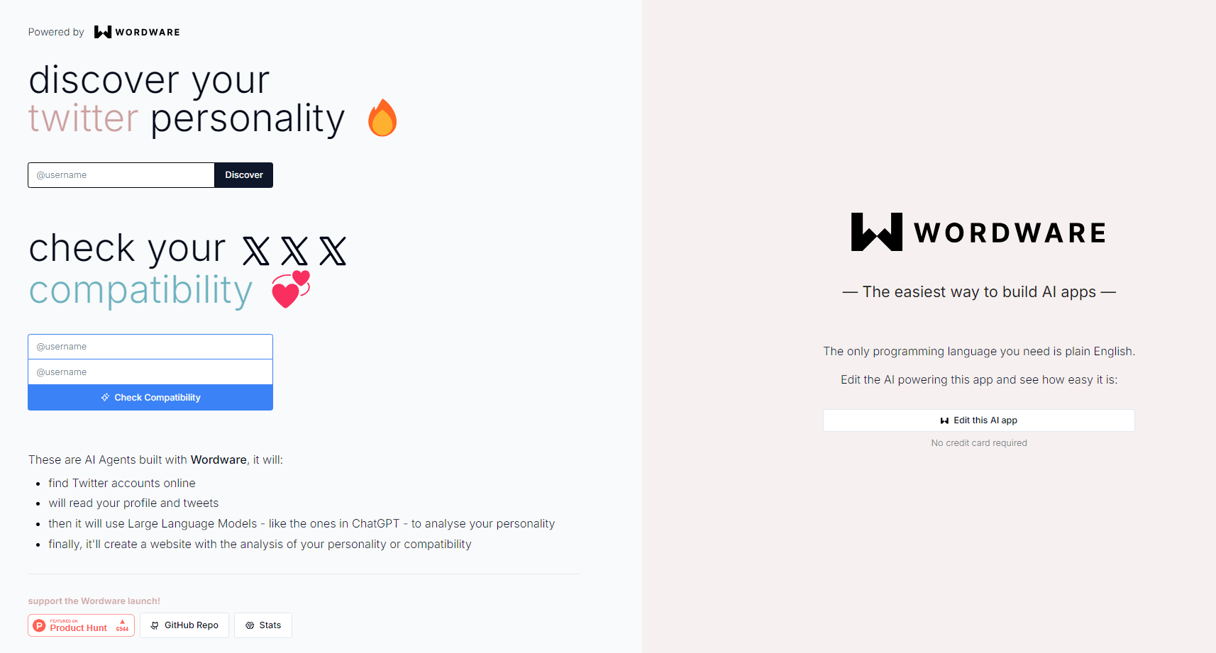 How to Use Twitter Personality - AI Agent by Wordware