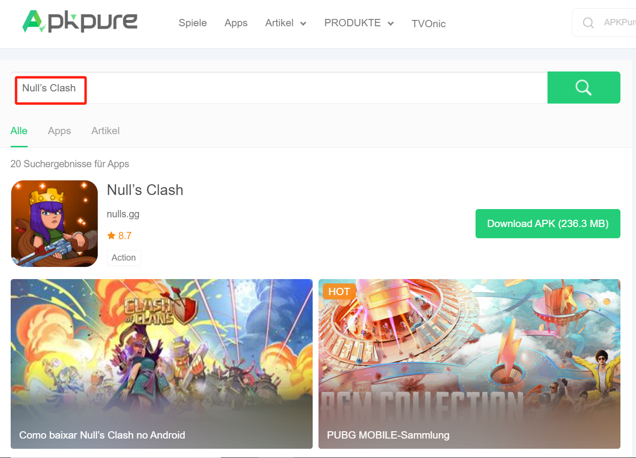 Download die neueste Version von Null’s Clash APK für Android 2025