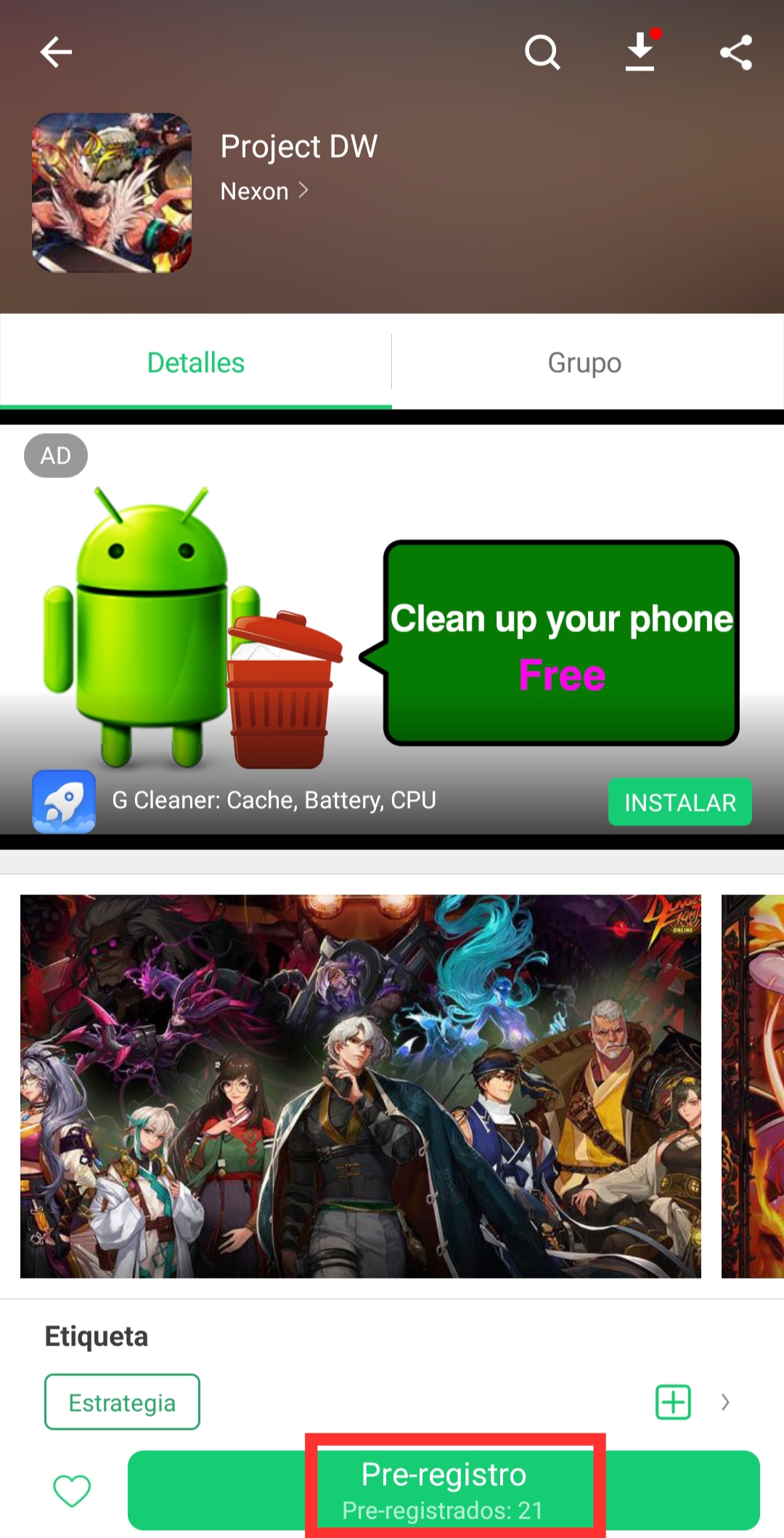 Nexon está desarrollando Project DW, el juego basado de IP DNF